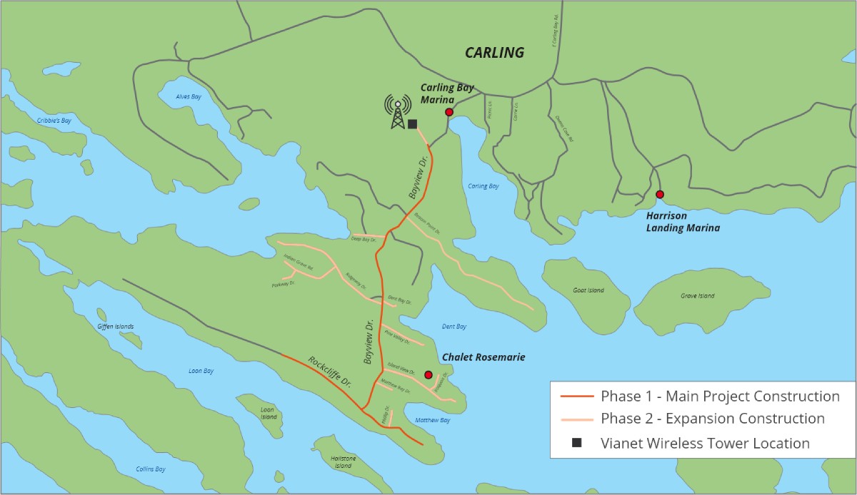 BUILDING FIBRE OPTIC & FIXED WIRELESS INTERNET - Project: Carling | Vianet
